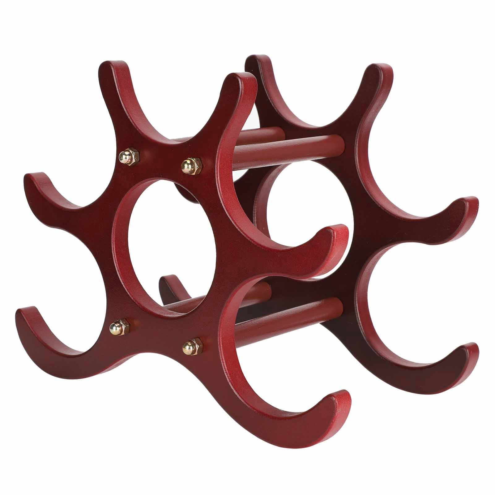 2024 Wooden Wine Display Rack Vertical Wine Bottle Holder Kitchen ...