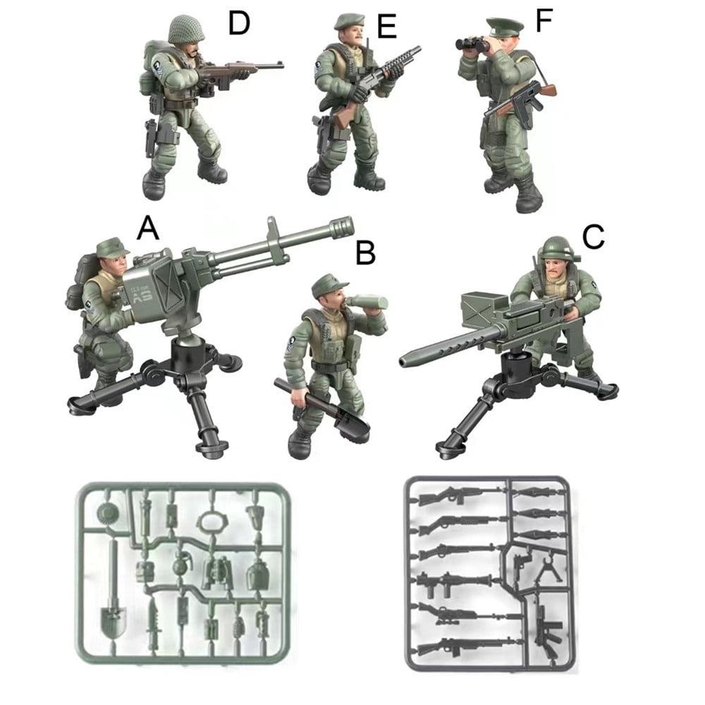 2024 World War 2 WW2 Army Military Soldiers SWAT Special Force Figures ...
