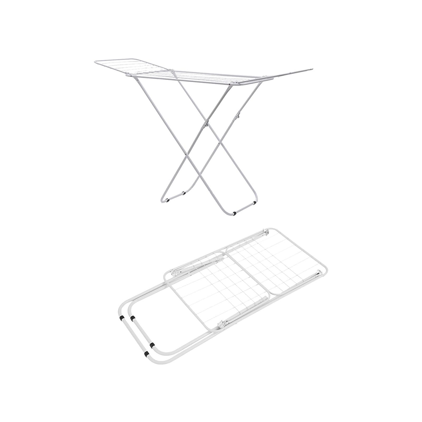 2024 X-type Floor Drying Rack Balcony Folding Drying Rack Indoor And ...