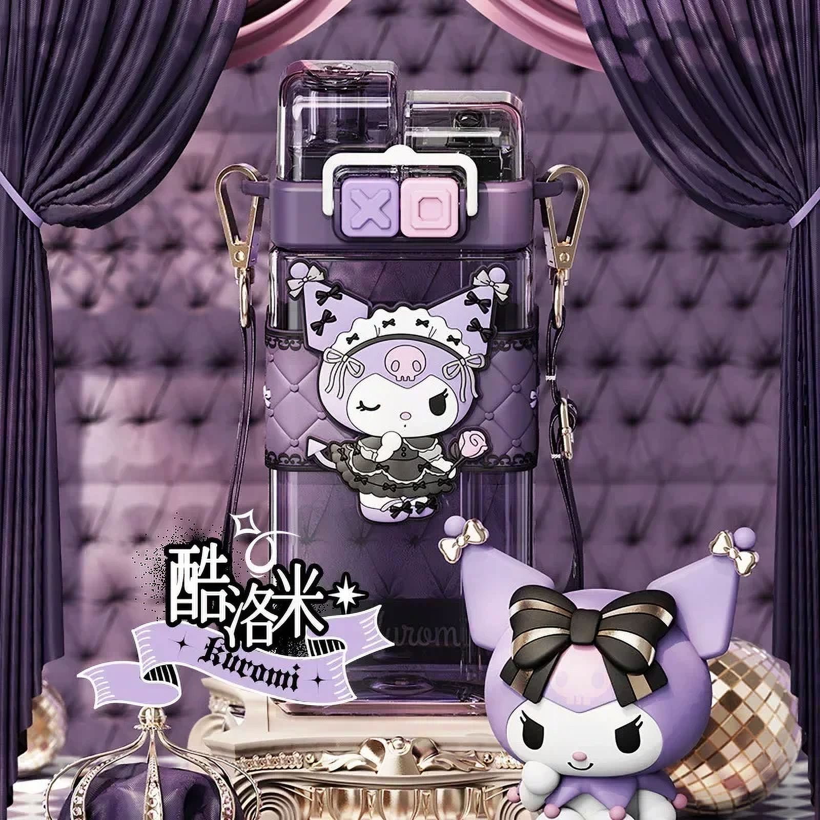 2024 Yongne 520ml Sanrio Kuromi Hello Kitty Cinnamoroll Melody Pochacco Double Drink Plastic Cup ...