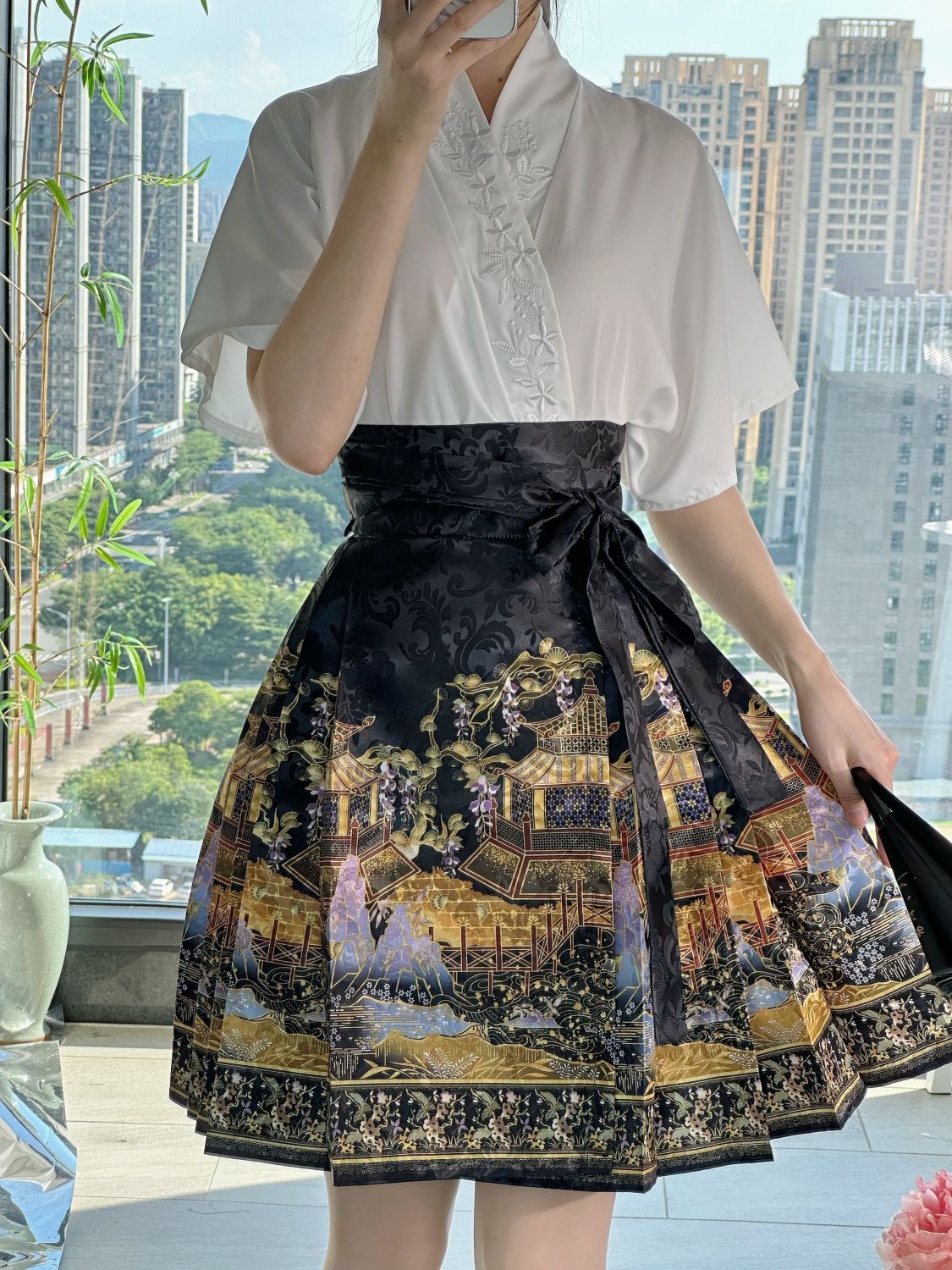 2024 chinese ming style daily jacquard hanfu clothes versatile crossed ...