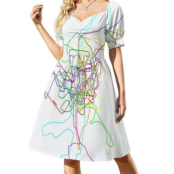 2024 design - F1 circuits 2024 - pattern Sleeveless Dress Casual ...