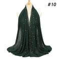 2024 Hot Sale Women Plain Bubble Pearl Chiffon Scarf Head Hijab Wrap