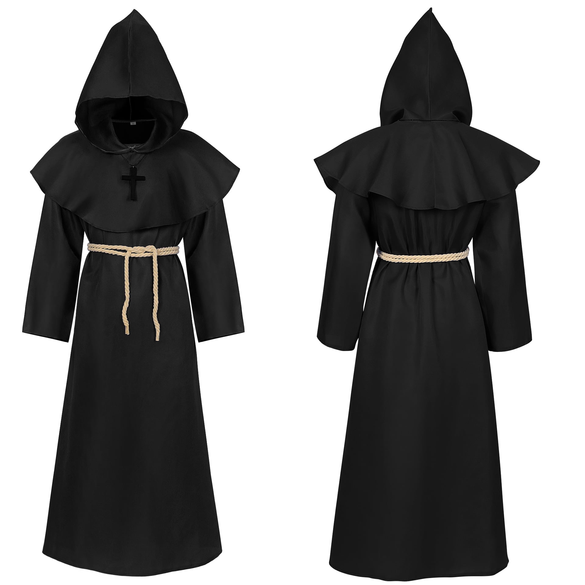 2024 medieval monk robe monk costume wizard costume priest cos costume ...