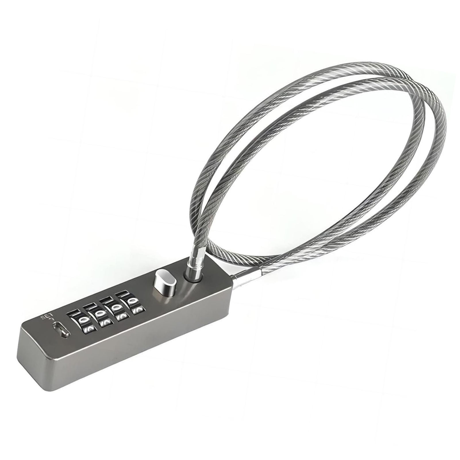 2024 new Steel Cable Lock 4 Digit Password Lock Rope Combination Lock ...