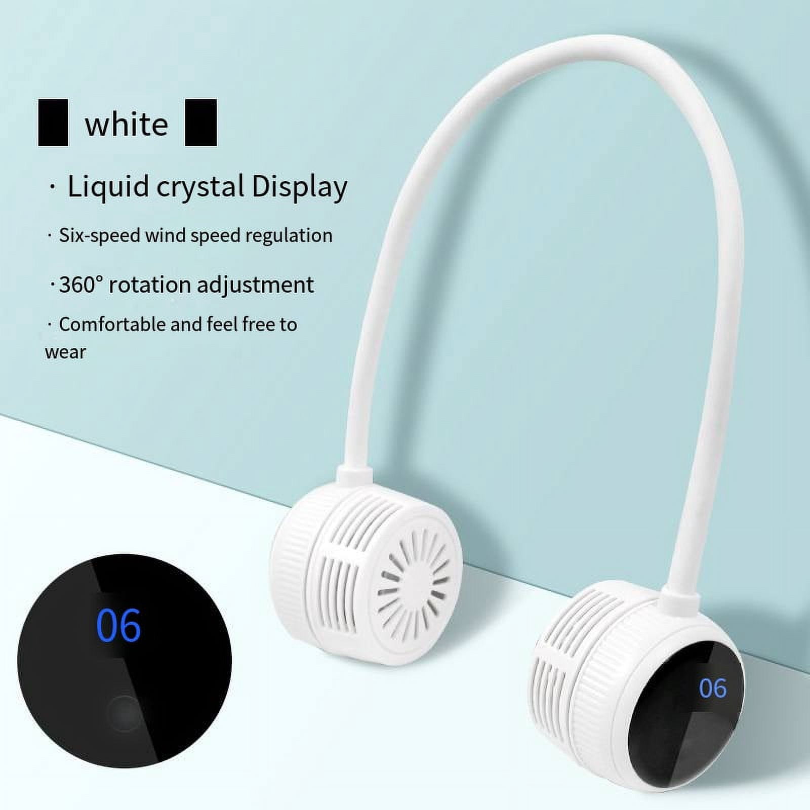 2024 summer the latest leafless hanging neck fan portable folding ...