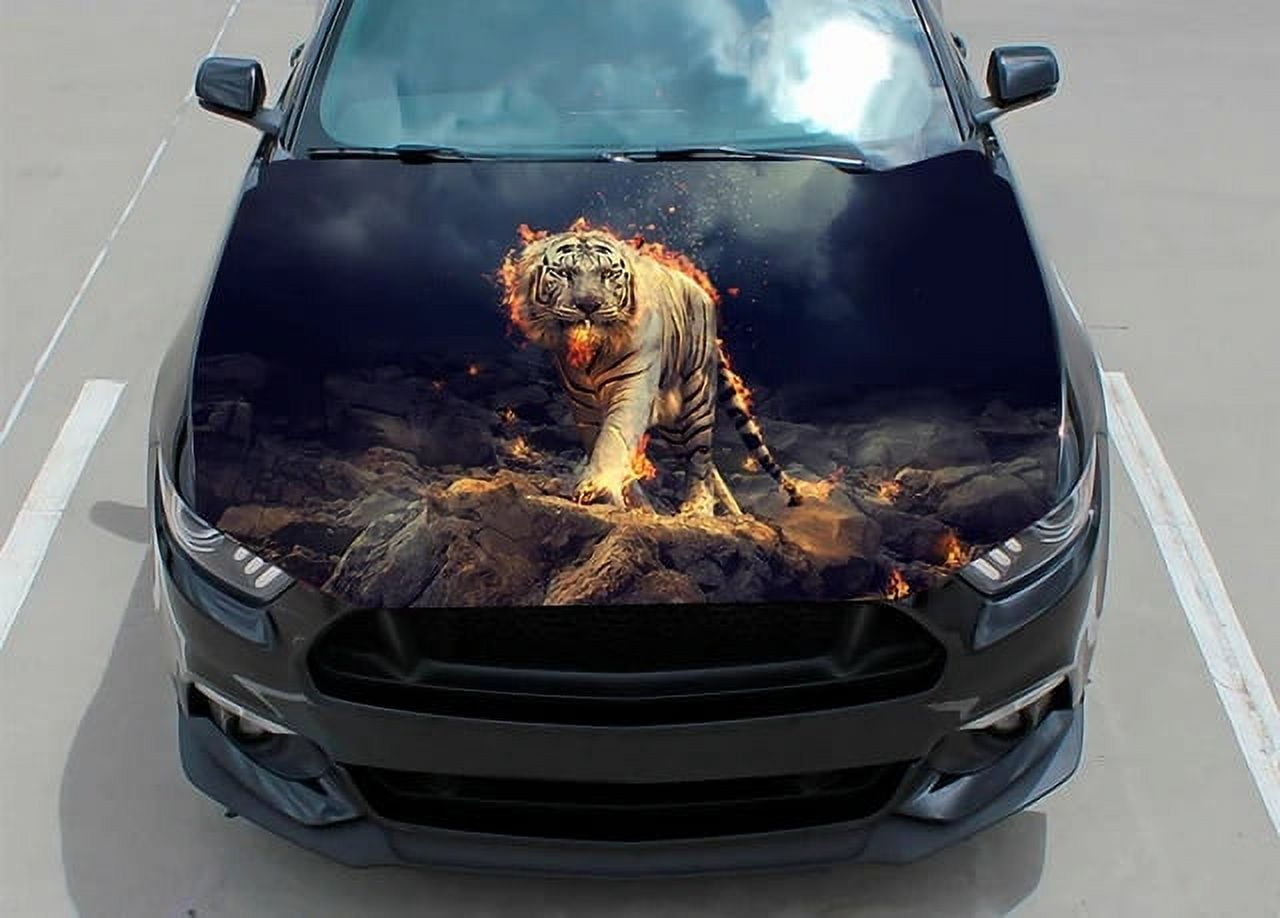 2024 tiger animal car hood decal vinyl sticker graphic decal truck ...