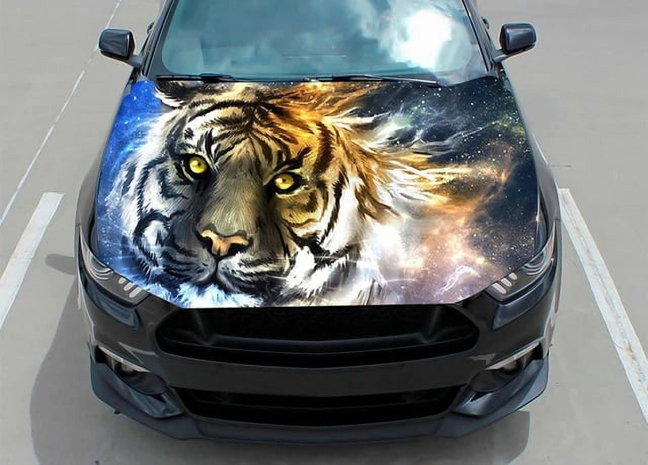 2024 tiger animal car hood decal vinyl sticker graphic decal truck ...