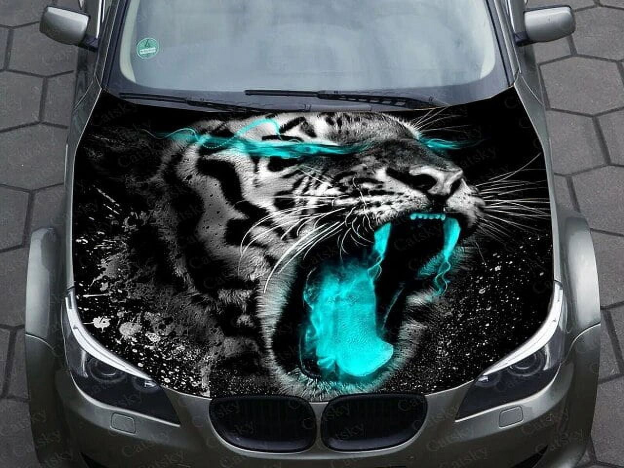 2024 tiger animal car hood decal vinyl sticker graphic decal truck ...