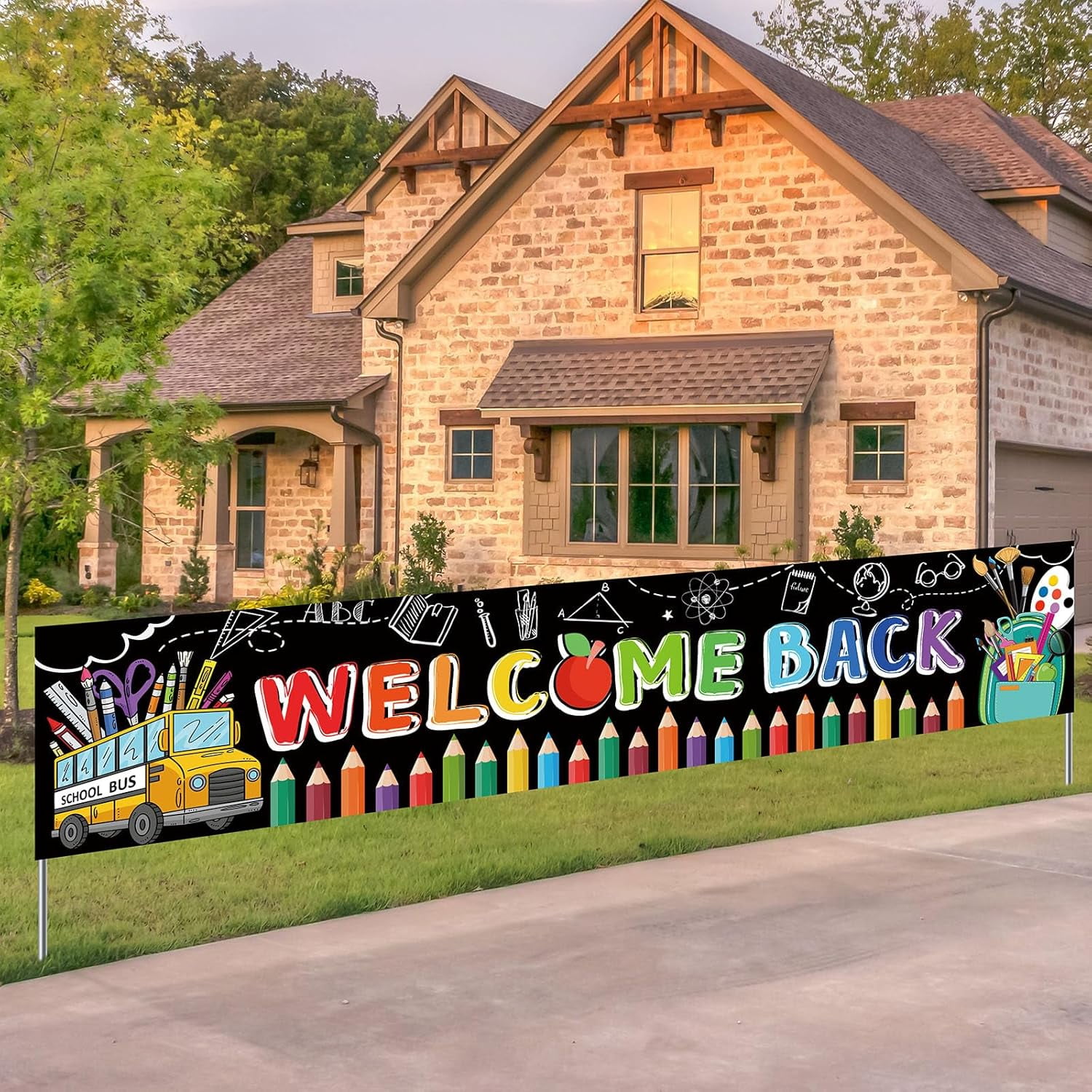 2024New Welcome Back To School Banner Back To School Decorations ...