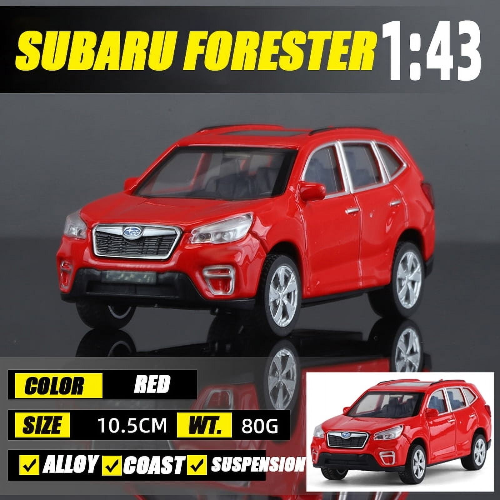 2025 1/43 Scale Subaru Forester WRX STI Sports Cars Alloy Diecast Metal ...