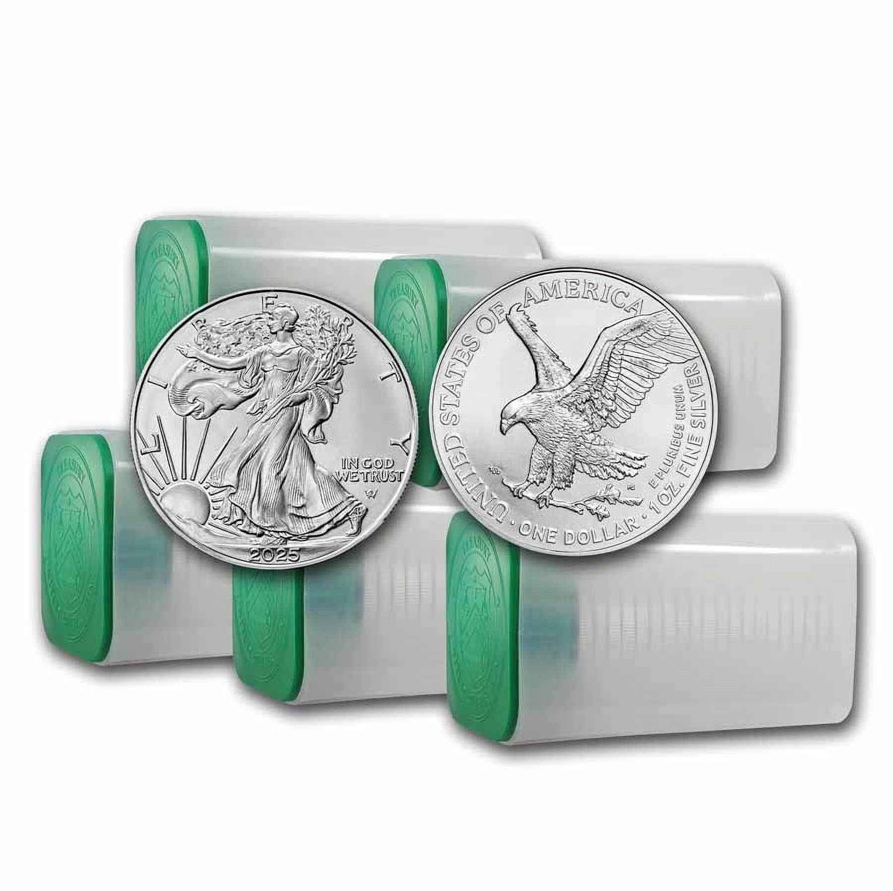 2025 1 oz American Silver Eagle Coin BU (Lot of 100) - Walmart.com