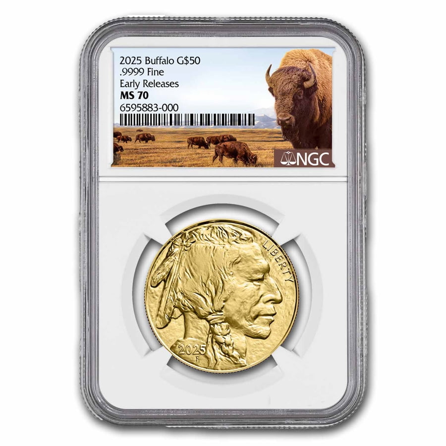 2025 1 oz Gold Buffalo MS-70 NGC (Early Releases, Buffalo Label) - Walmart.com