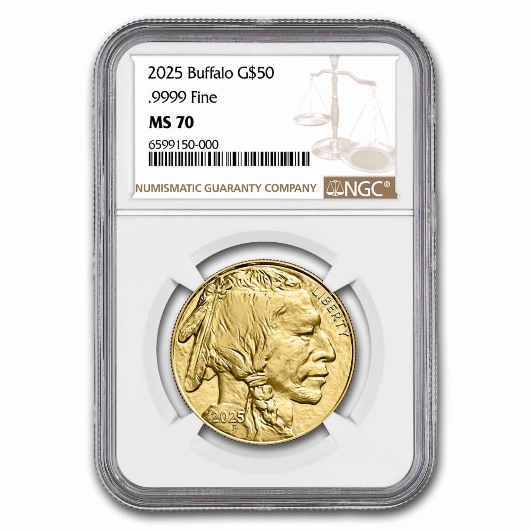 2025 1 oz Gold Buffalo MS-70 NGC - Walmart.com