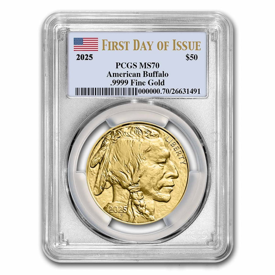 2025 1 oz Gold Buffalo MS-70 PCGS (First Day of Issue) - Walmart.com