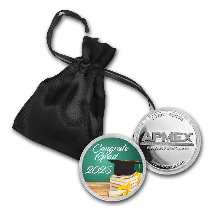 2025 1 oz Silver Colorized Round - APMEX (Congrats Grad) - Walmart.com