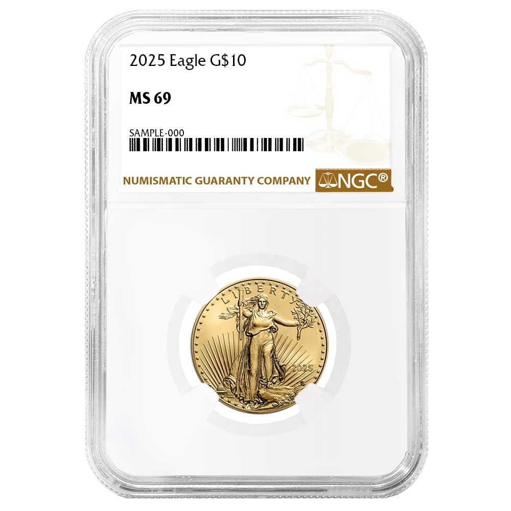 2025 $10 American Gold Eagle 1/4 oz NGC MS69 Brown Label - Walmart.com