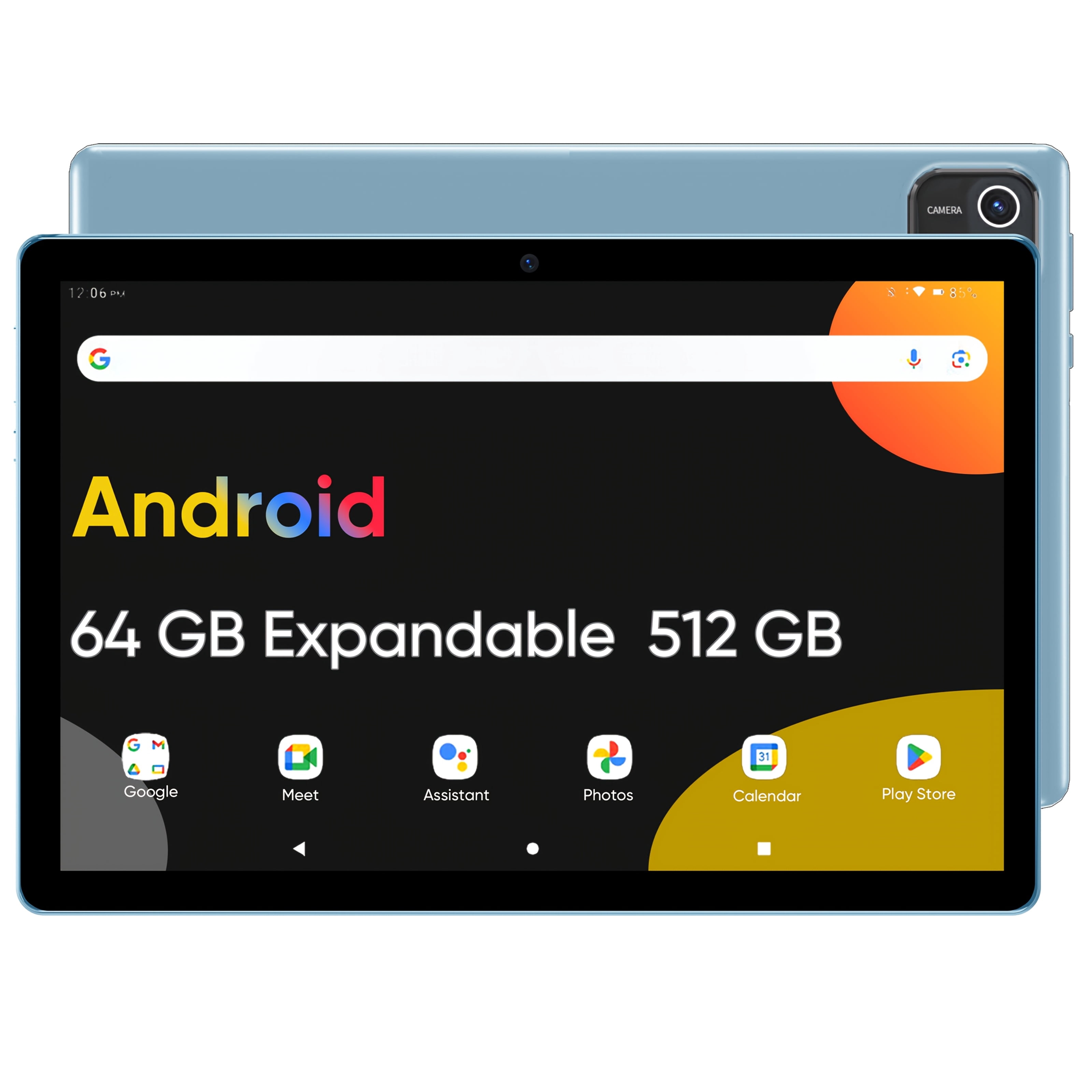 2025 10" Android Tablet - 6GB RAM, 512GB Expand, 2.0GHz, 6000mAh, IPS ...