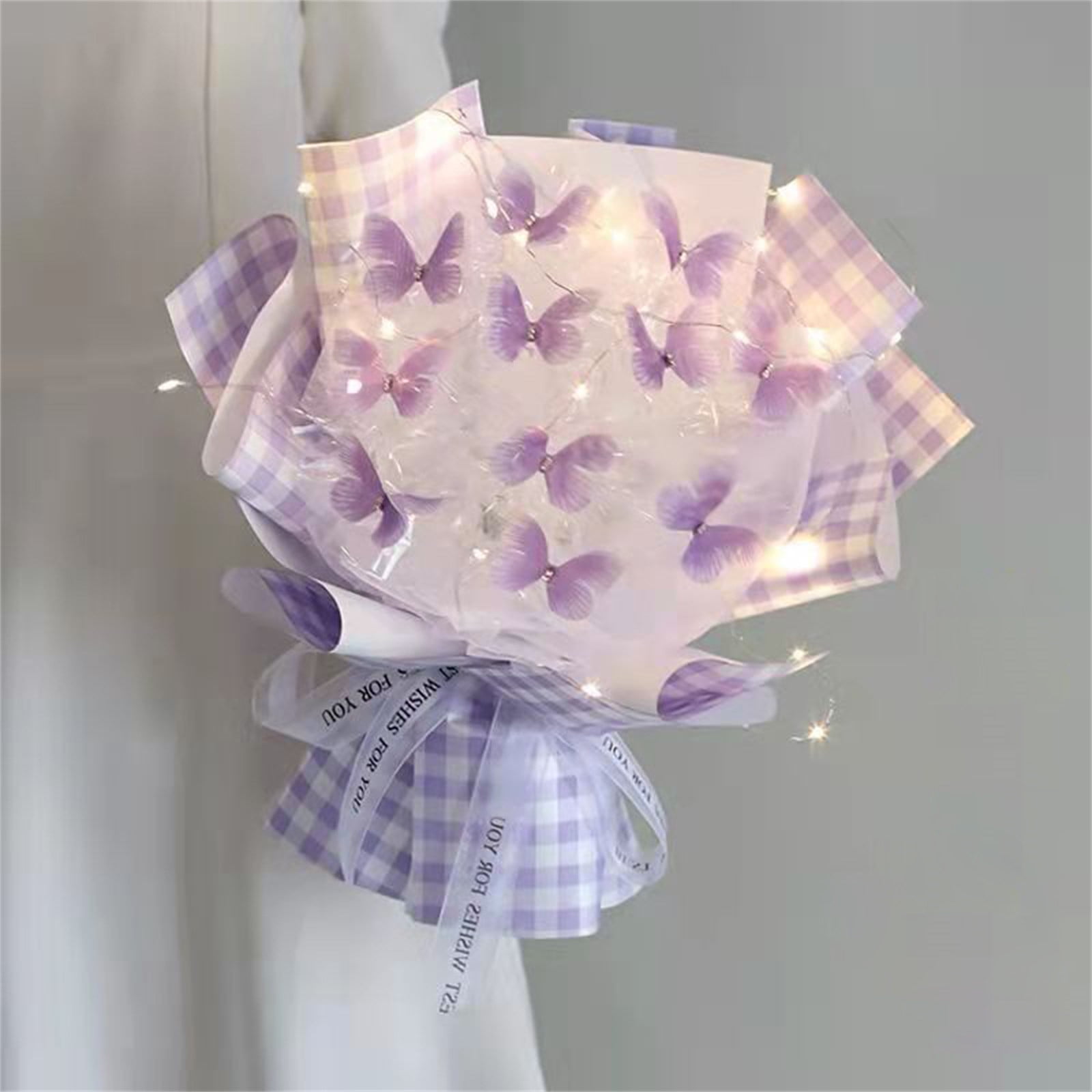 2025 11-Piece DIY LED Butterfly Bouquet Kit, Artificial Butterflies ...