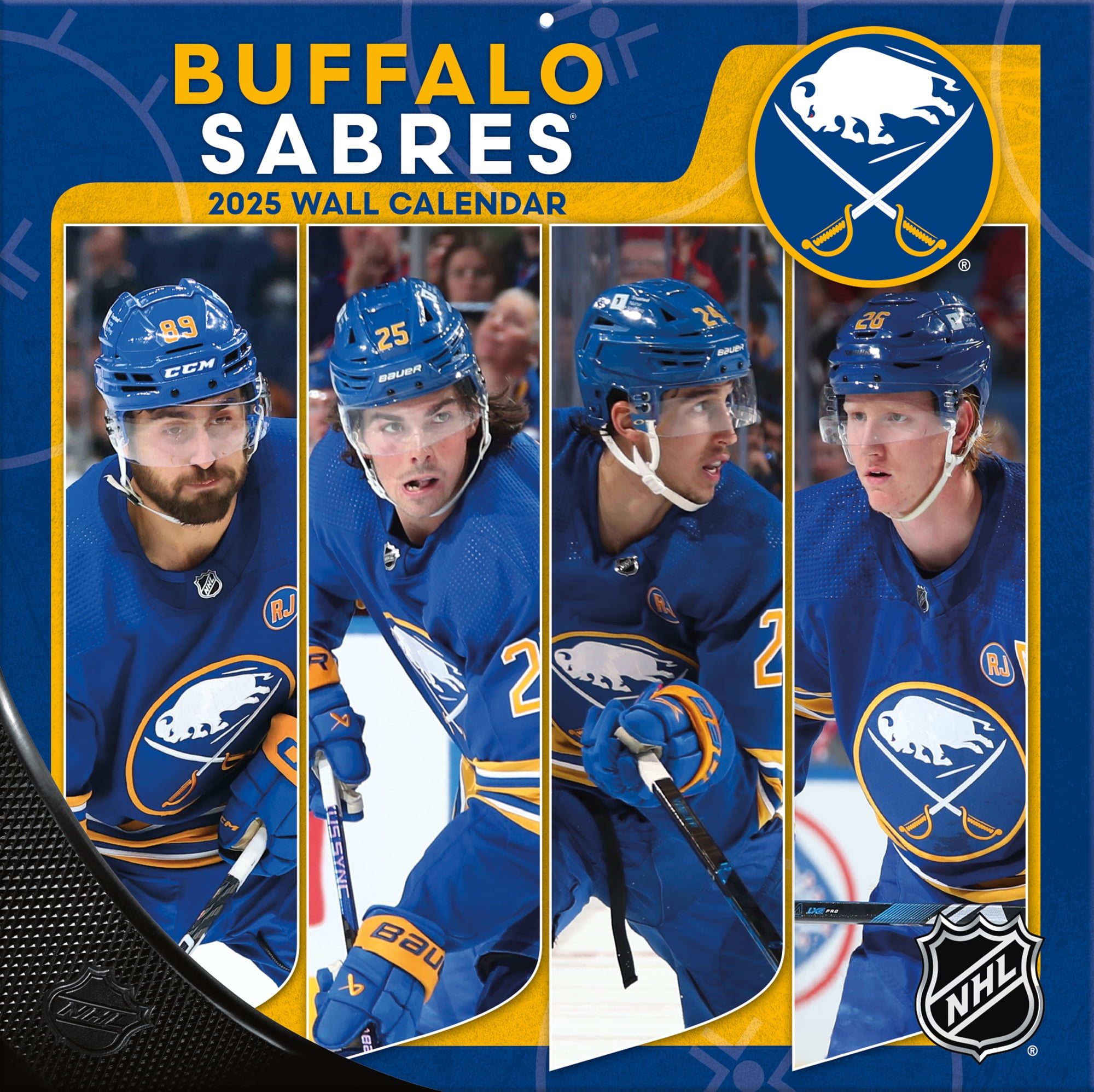 2025 12X12 TEAM WALL CALENDAR, BUFFALO SABRES - Walmart.com