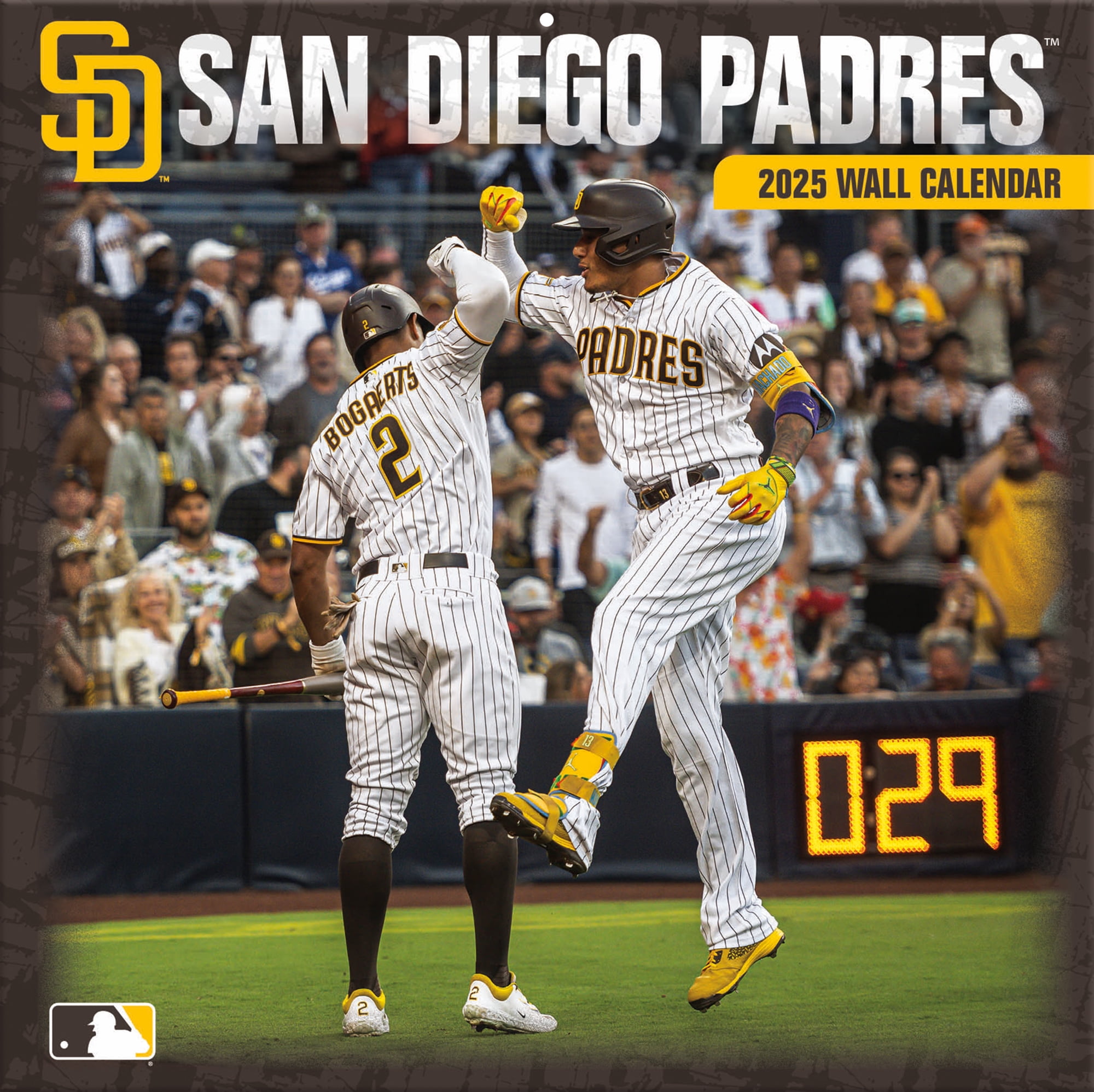 2025 12X12 TEAM WALL CALENDAR, SAN DIEGO PADRES - Walmart.com