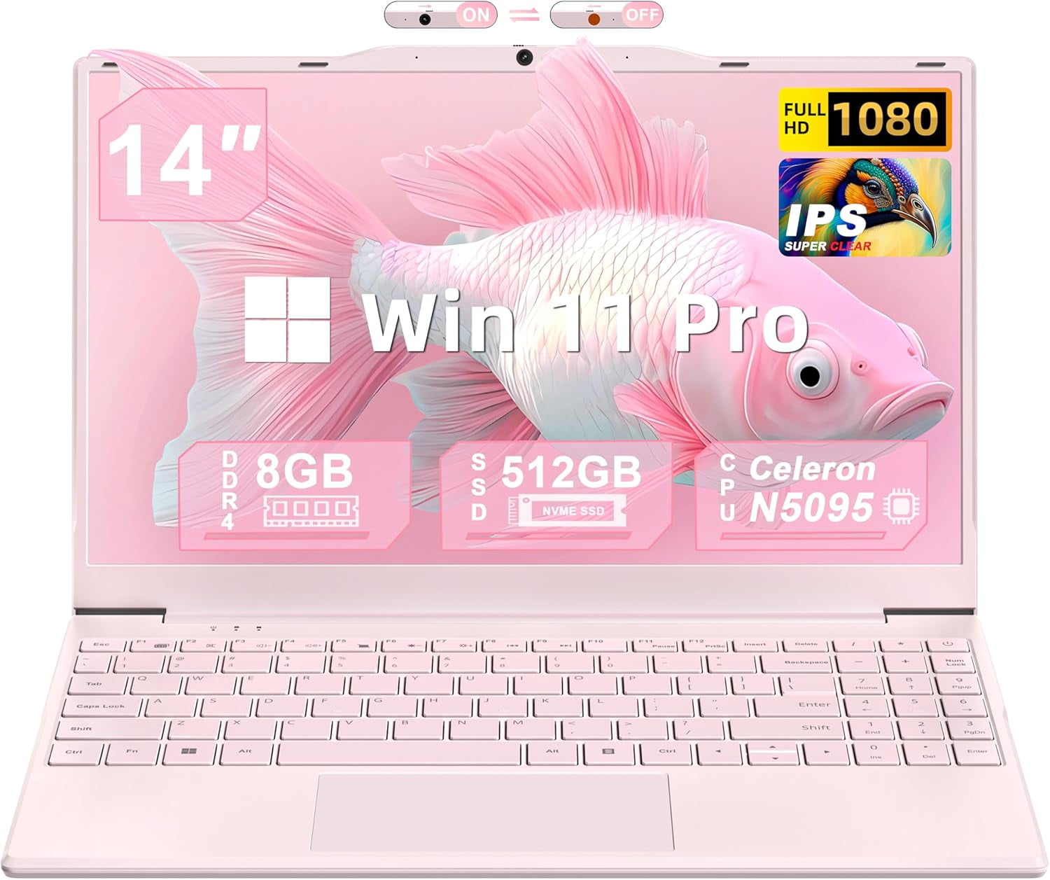 2025 14" Numeric Keypad Laptop Computer, Win 11 Pro/Office 2019 ...