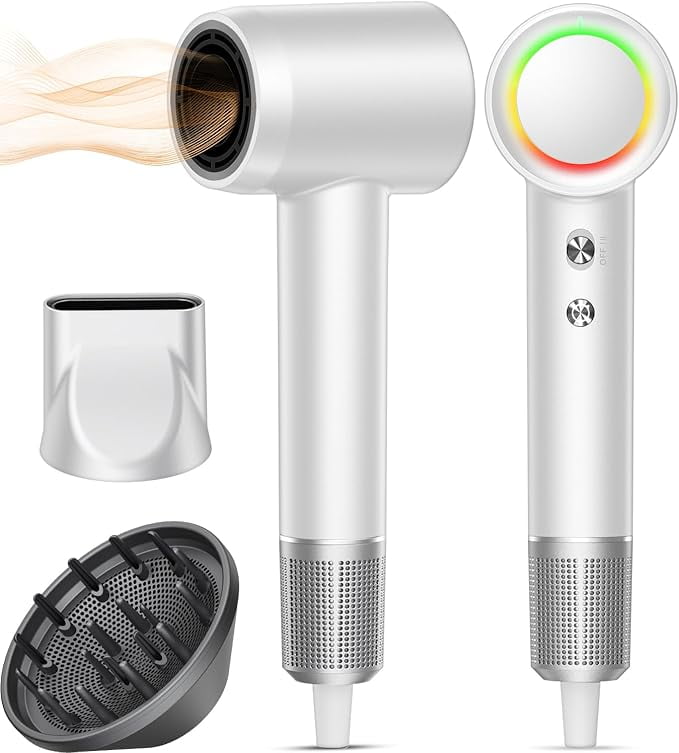 2025 160,000 RPM High-Speed Hair Dryer - 500M Negative Ions for Ultra ...