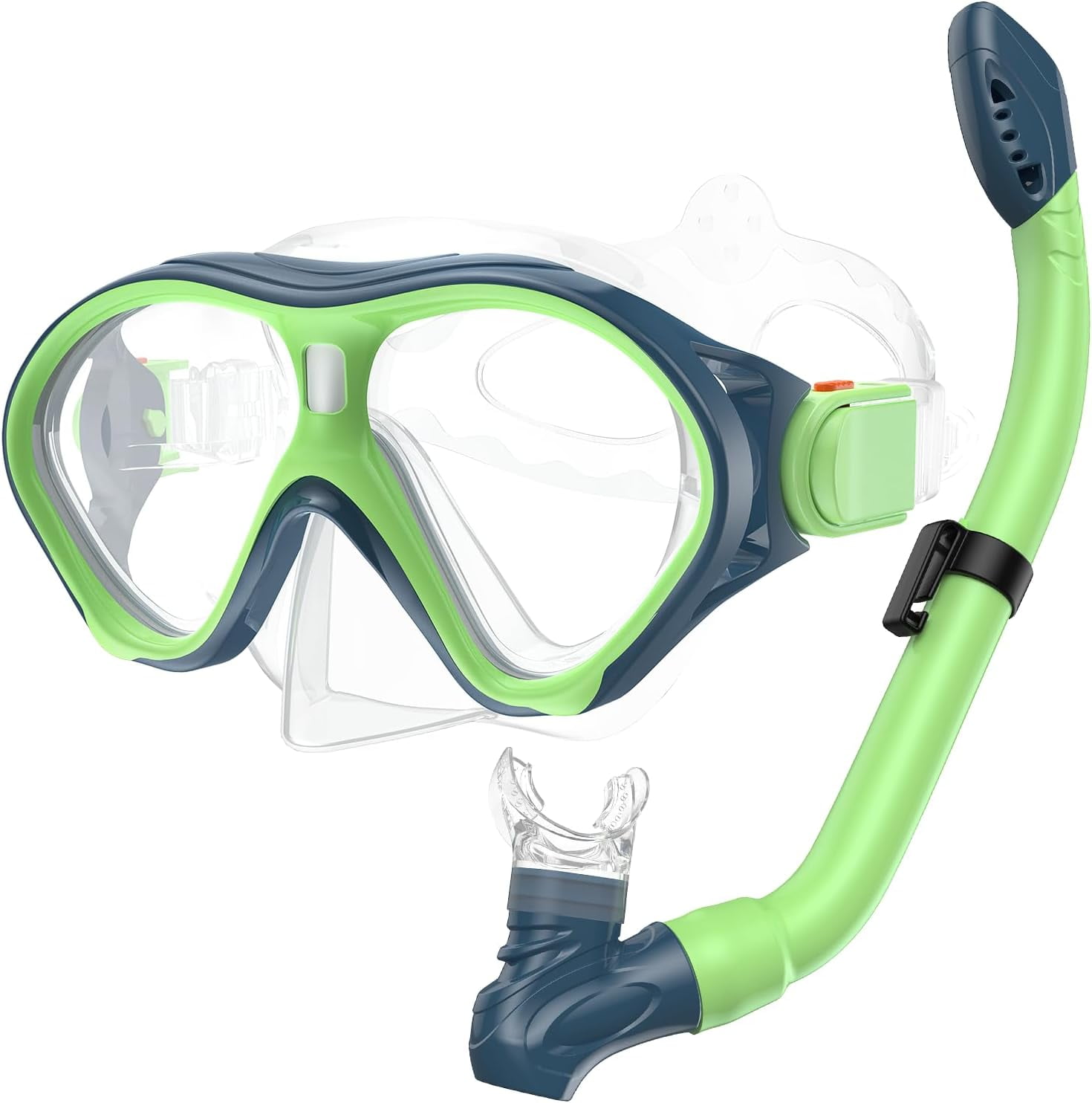 KASGMU2025 180° Panoramic Kids Mask – Anti-Fog Snorkel Set for Toddlers ...
