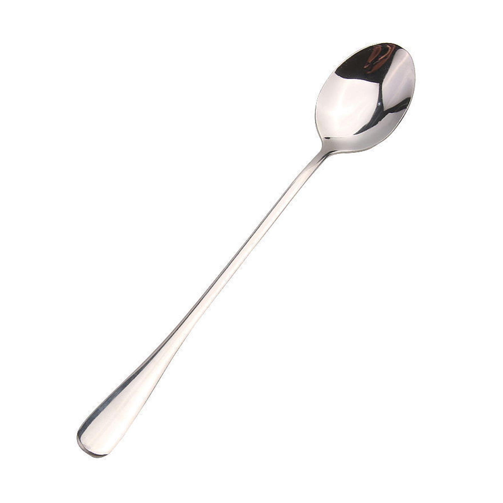 2025-1pc Long Handle Spoon Stainless Steel Stirring Mixing U8N4 Coffee ...