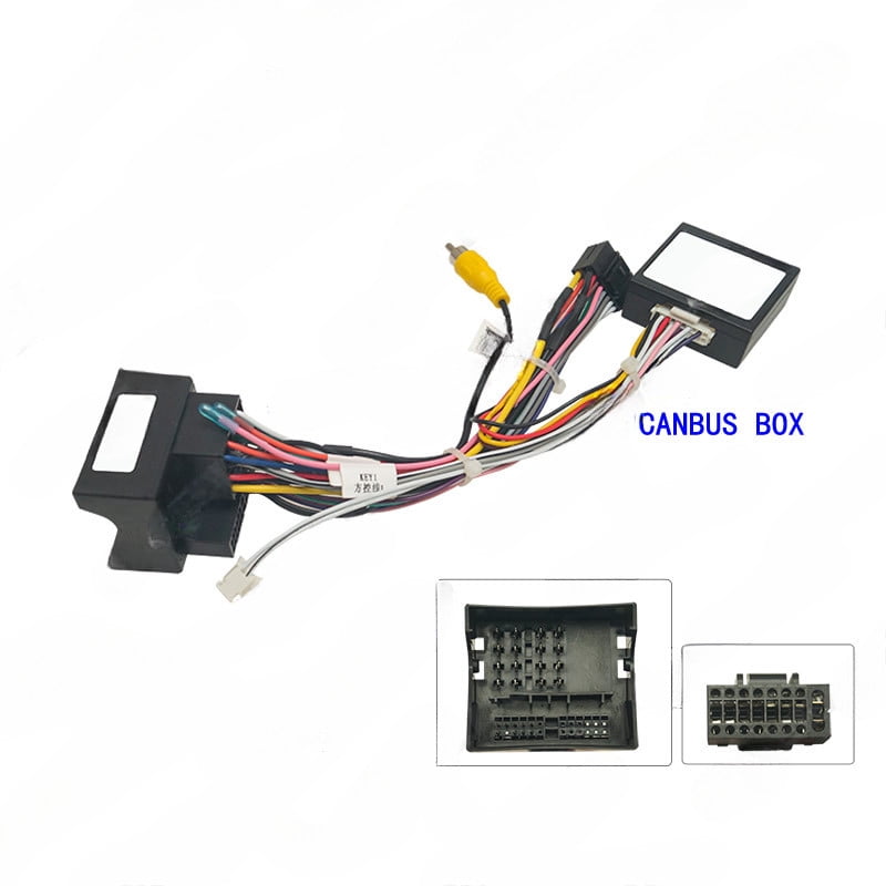 2025-20 android navigation power cable with tail line and decoding box ...