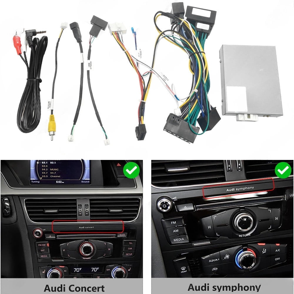 2025-20 lvds android navigation power cable with protocol box for 2011 ...