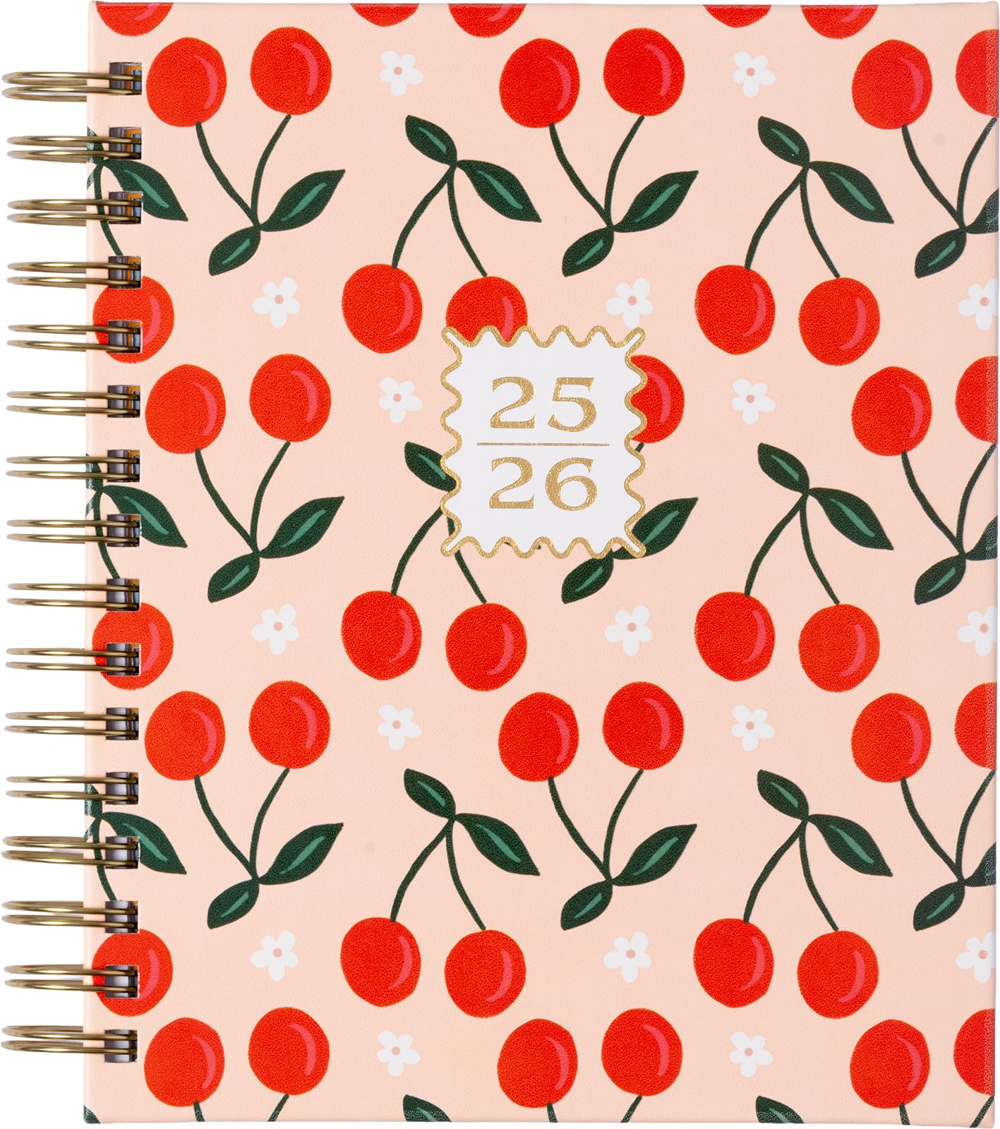 2025-2026 Eccolo Spiral Agenda Planner, Scallop Cherry, Weekly ...