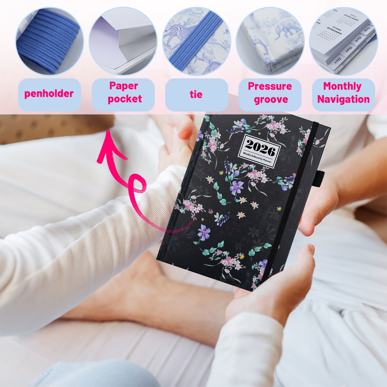 2025-2026 English Weekly Planner, Productivity Efficiency Manual, A5 ...