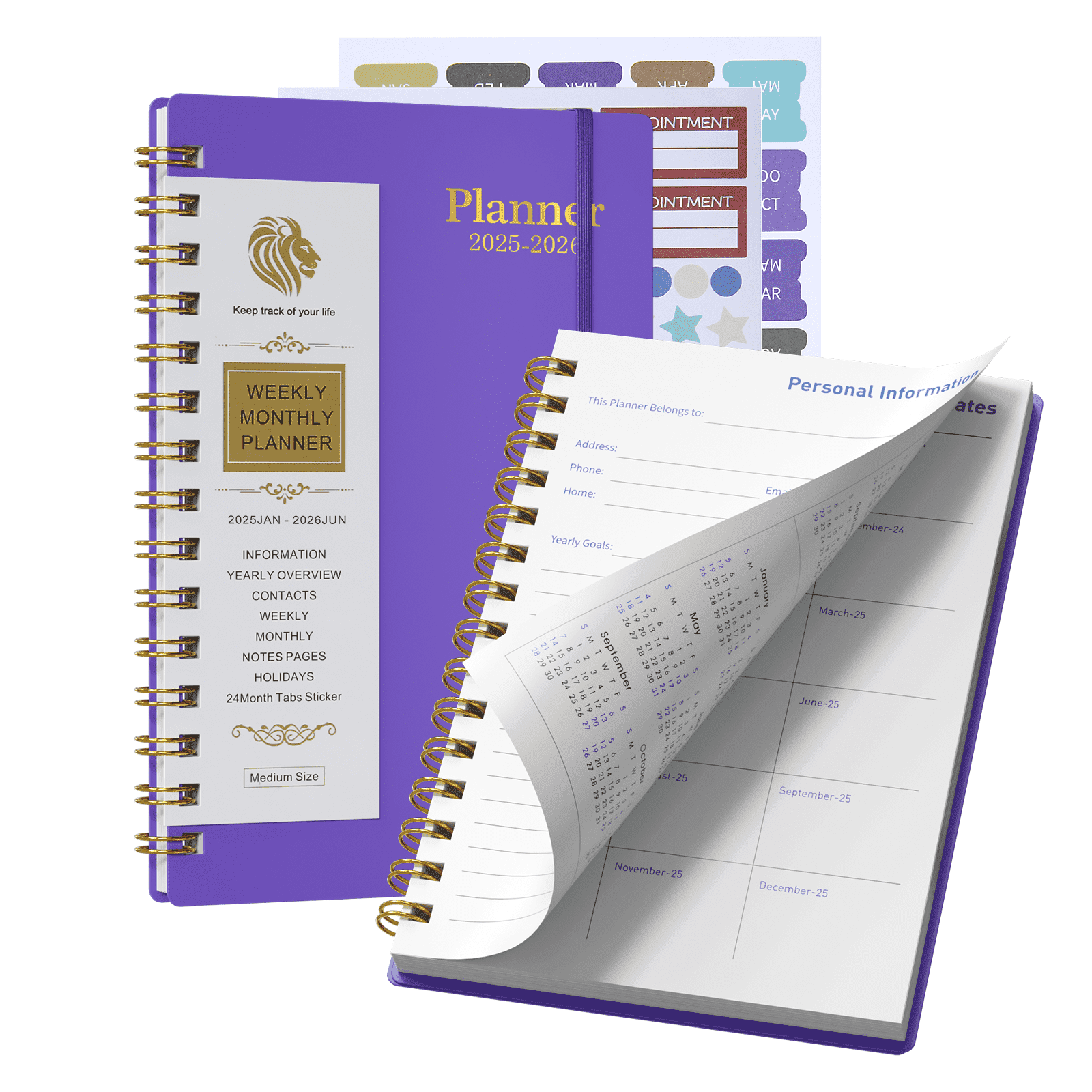 2025-2026 Planner - Academic Weekly & Monthly Planner 2025-2026 with ...