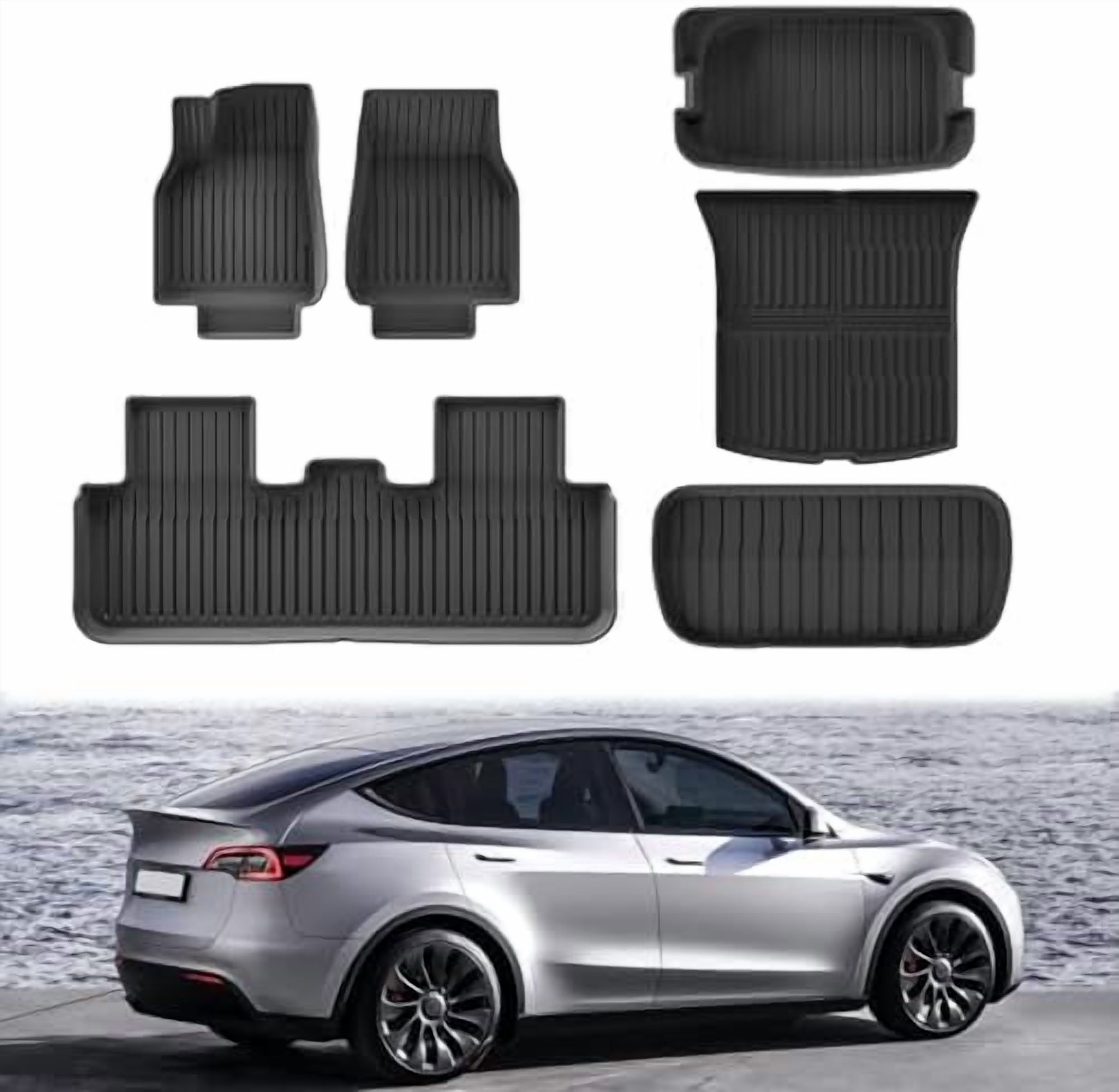 2025 2026 Tesla Model Y Juniper Floor Mats and Cargo Liners, Juniper ...
