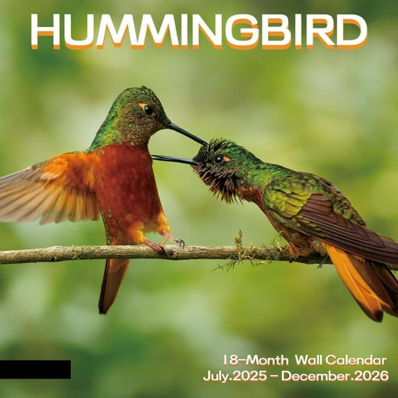2025-2026 Wall Calendar Hummingbird | 18 Monthly Hangable Hummingbird ...