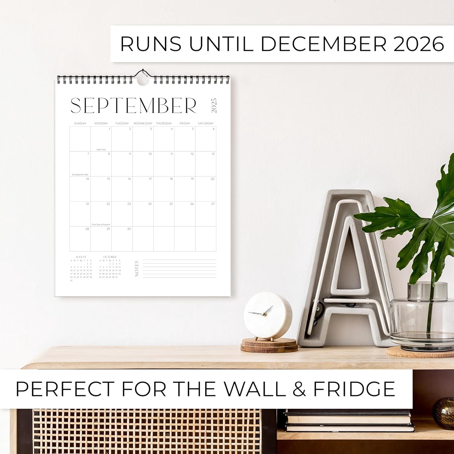 2025-2026 Wall Calendar - Runs from June 2025 until December 2026 ...