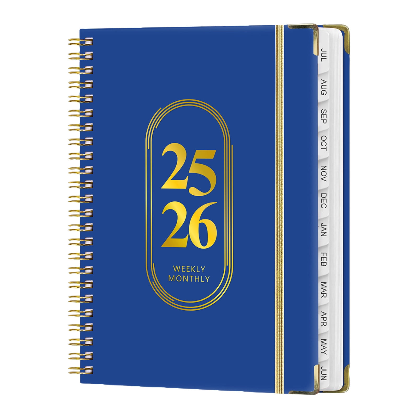 2025-2026 Weekly and Monthly Planner, Spiral Bound Academic Calendar ...