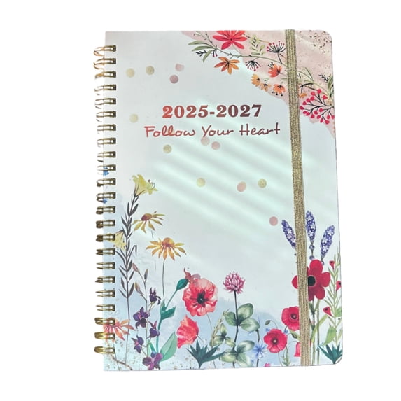 2025-2027 Premium Pattern-Design Spiral Planner – Elegant Scheduling ...