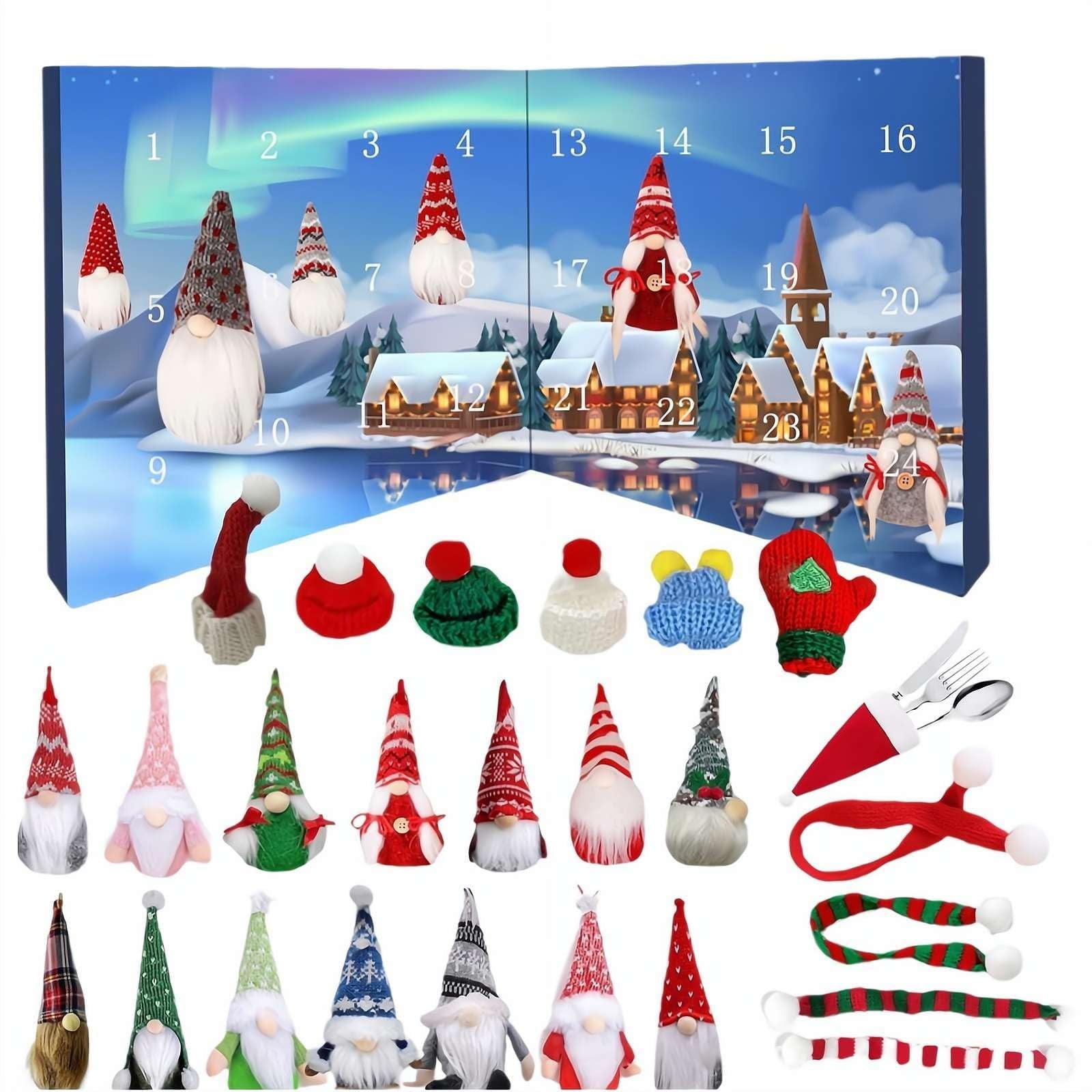 2025 24pcs Xmas Countdown Calendar Collectible Figures G Nome ...