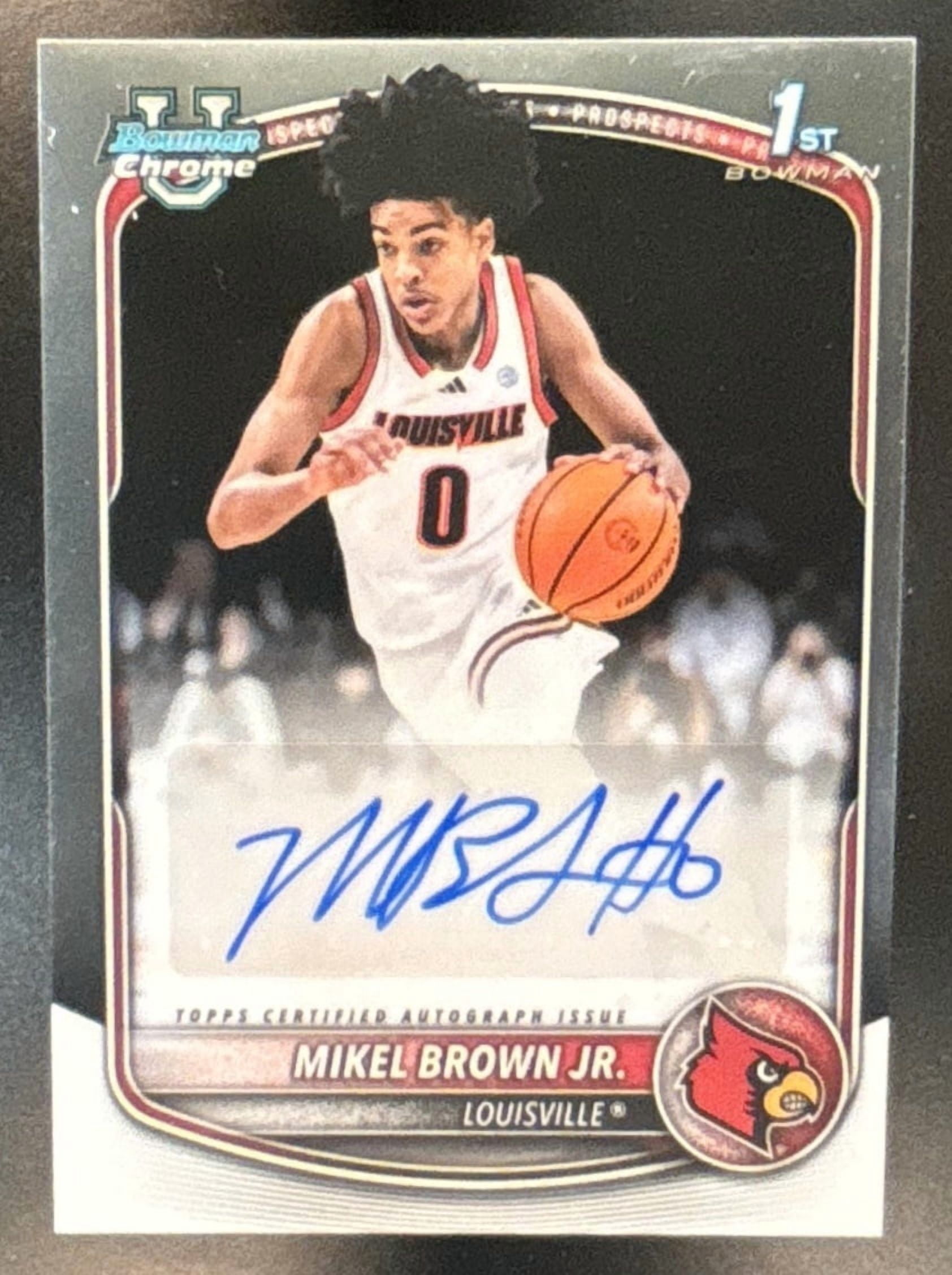 2025-26 Bowman Mikel Brown Jr. Chrome Auto #CPA-MBJ 1st Prospect ...