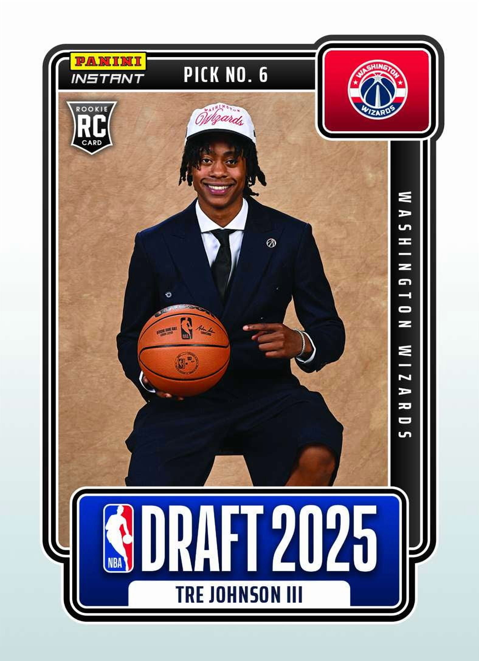 2025-26 Instant Draft Night Basketball Tre Johnson III NBADN-6 [Rookie ...