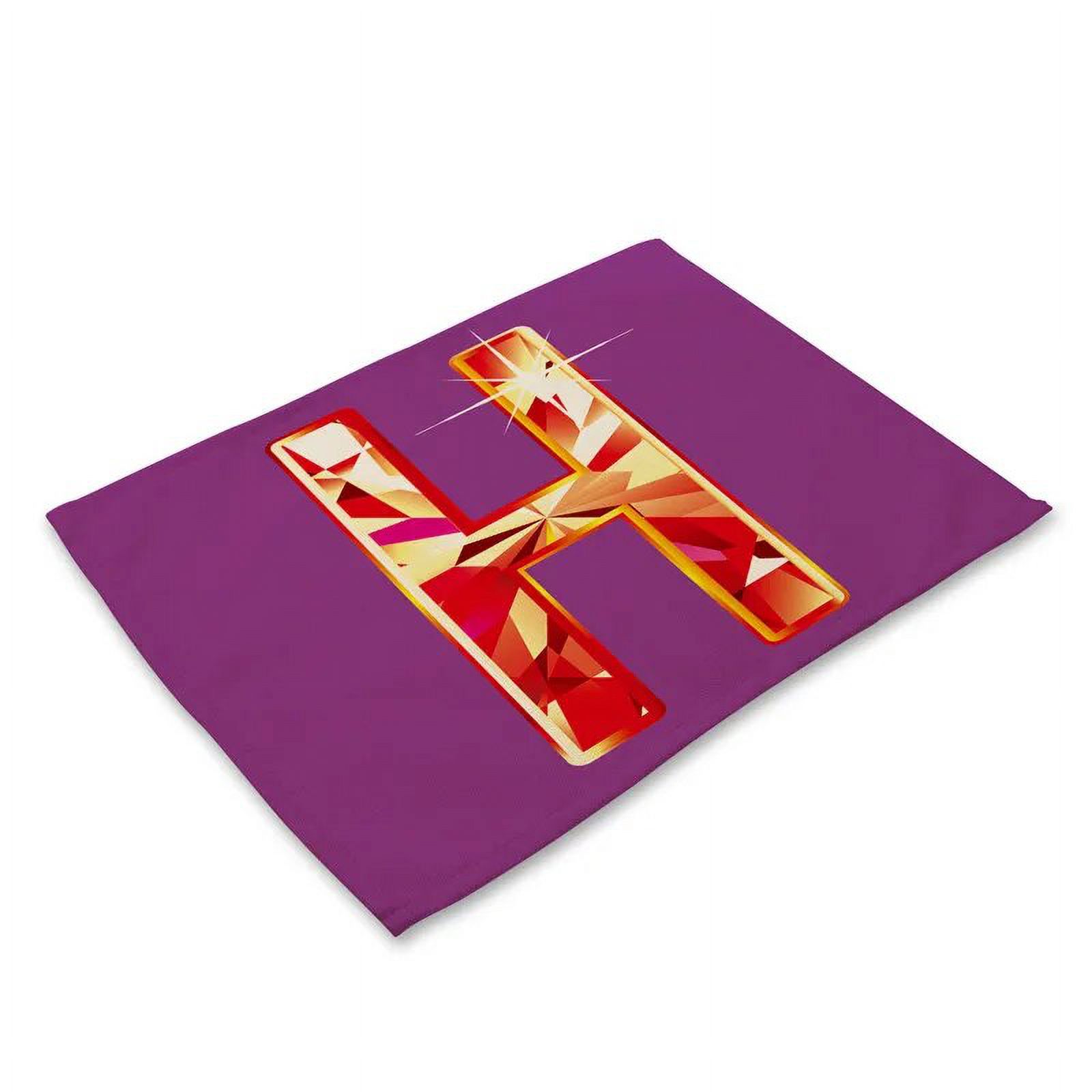 2025 26 Letter Pattern Placemat Dining Table Mat Colorful Alphabet Tea ...