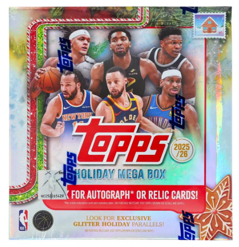 2025-26 NBA Topps Holiday Basketball Mega Box! - Walmart.com