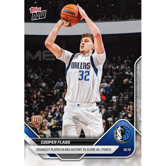 2025-26 NOW Basketball Cooper Flagg #86 [Rookie, Youngest Player in NBA ...