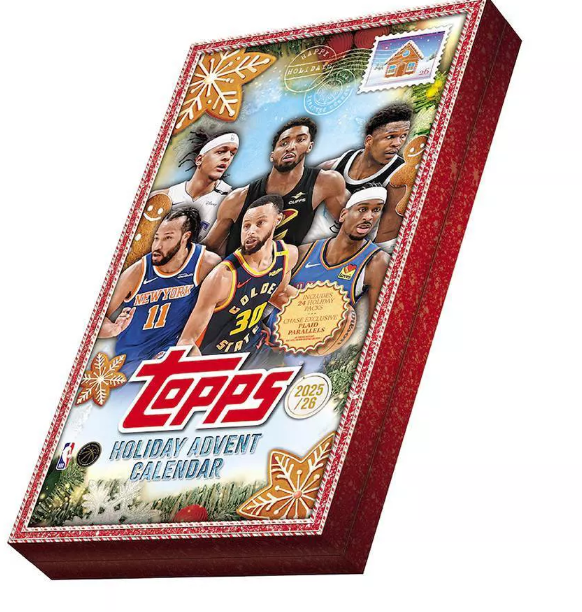 2025-26 Topps NBA Holiday Basketball Trading Card Advent Calendar ...