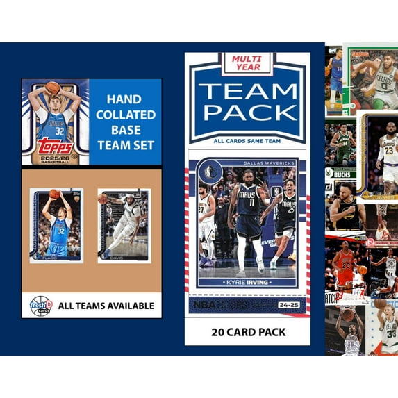 2025-26 Topps Team Set + Multi Pack Dallas Mavericks 2025 2024 Cooper ...