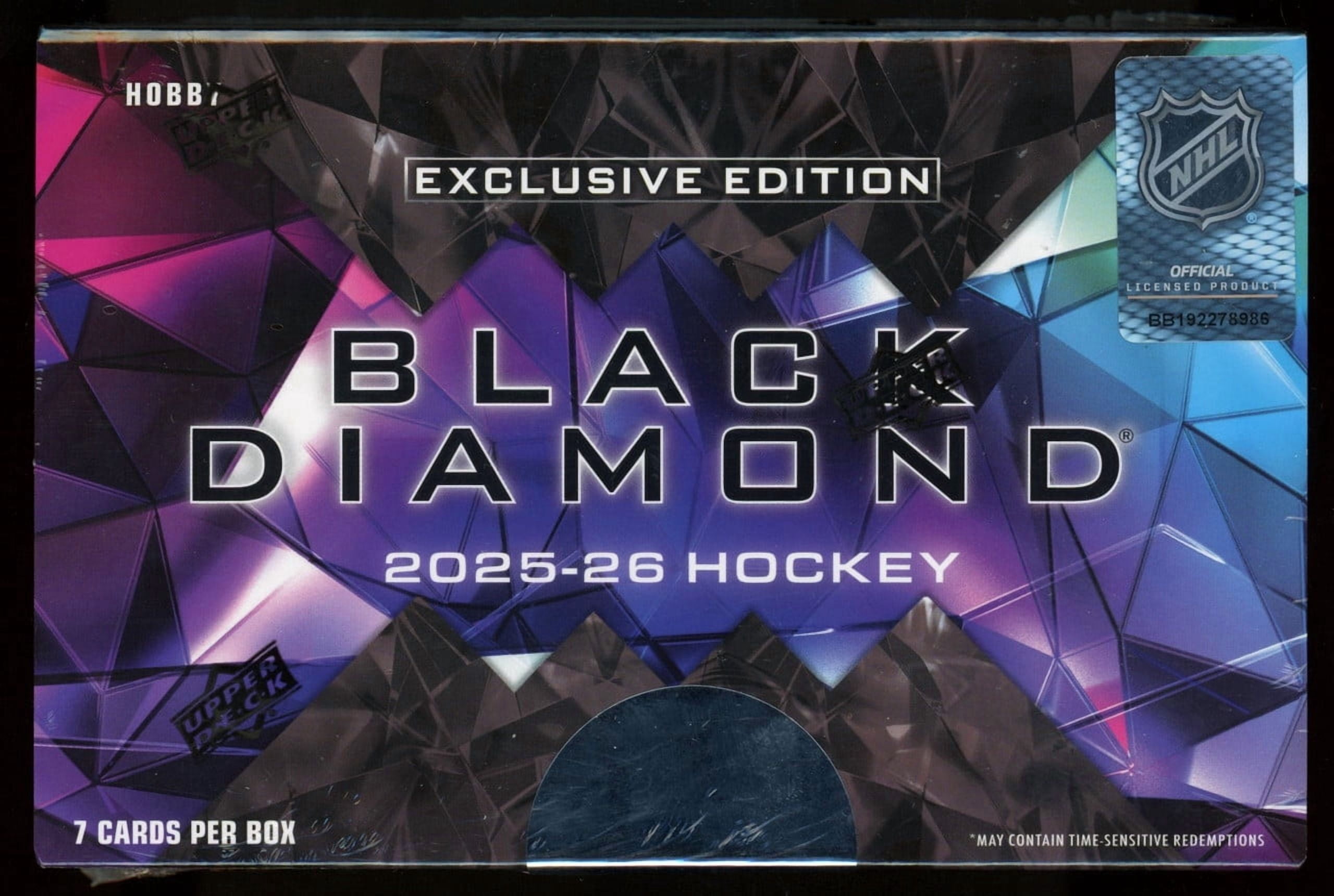 2025-26 Upper Deck Black Diamond Hockey Hobby Box - CDD Edition Cards ...