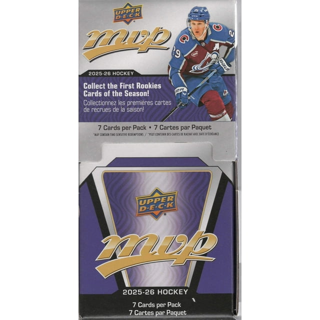 2025-26 Upper Deck MVP Hockey Gravity Feed Box - Walmart Business Supplies
