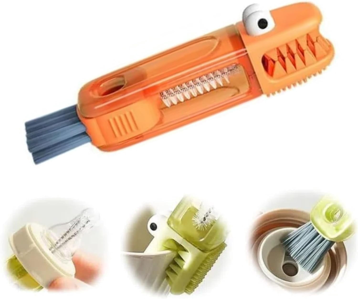 2025 3 in 1 Cup Lid Cleaning Brush, Upgraded Multifunctional Crevice ...